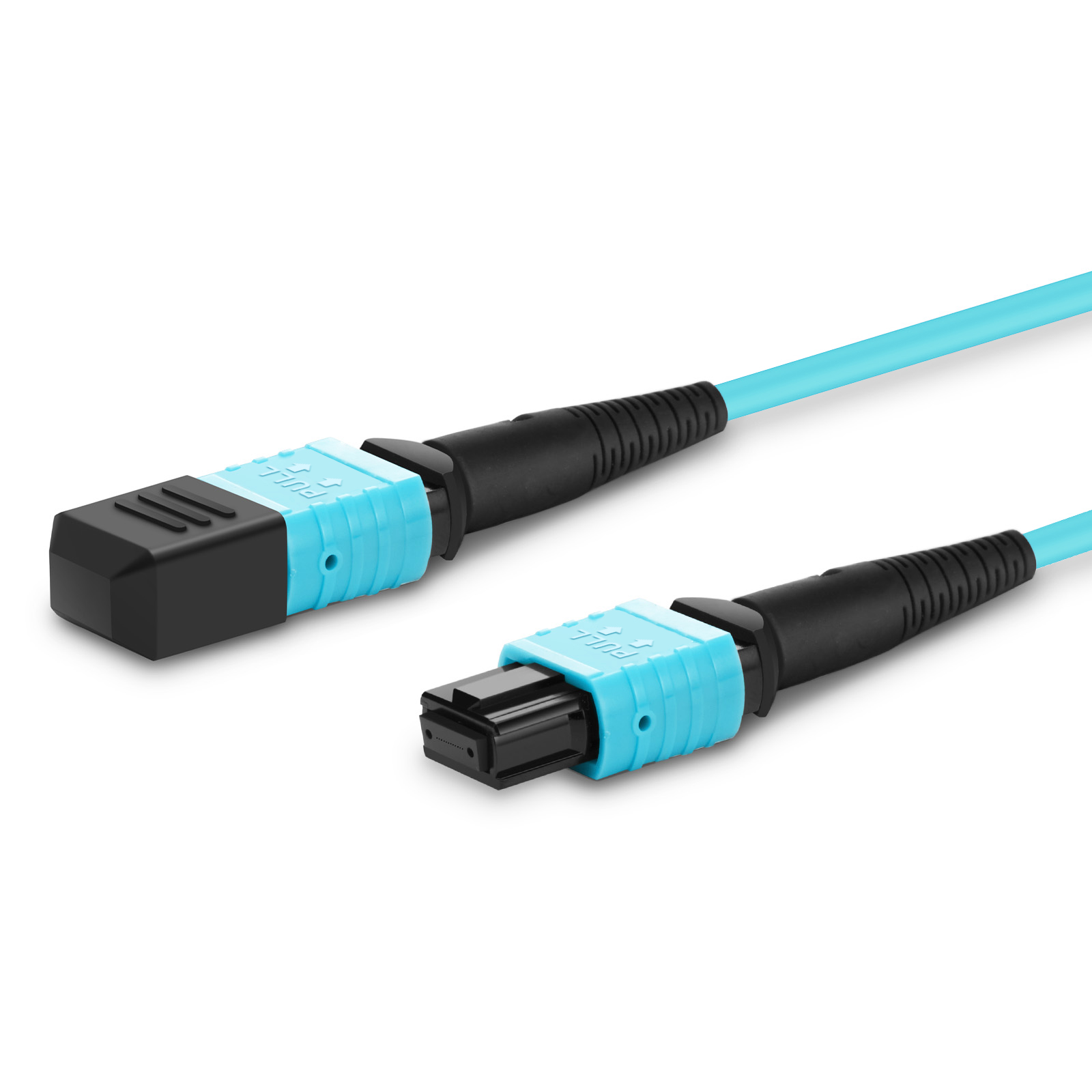 2m (7ft) MPO-12 (Female) to MPO-12 (Female) OM3 Trunk Cable, 12 Fibers ...