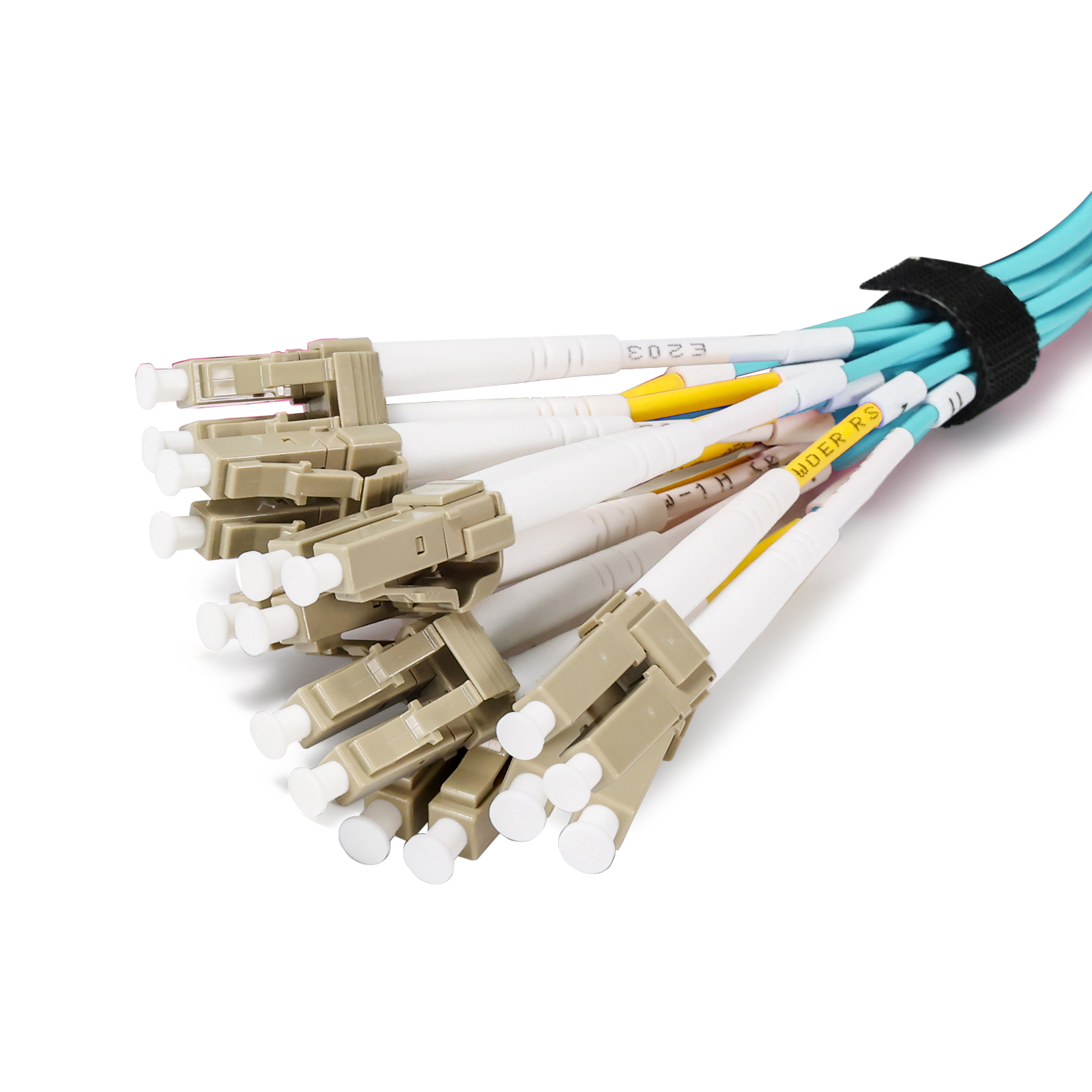 3m 16 Fibers MPO to 8x LC Duplex Type B LSZH OM3 Multimode Breakout ...