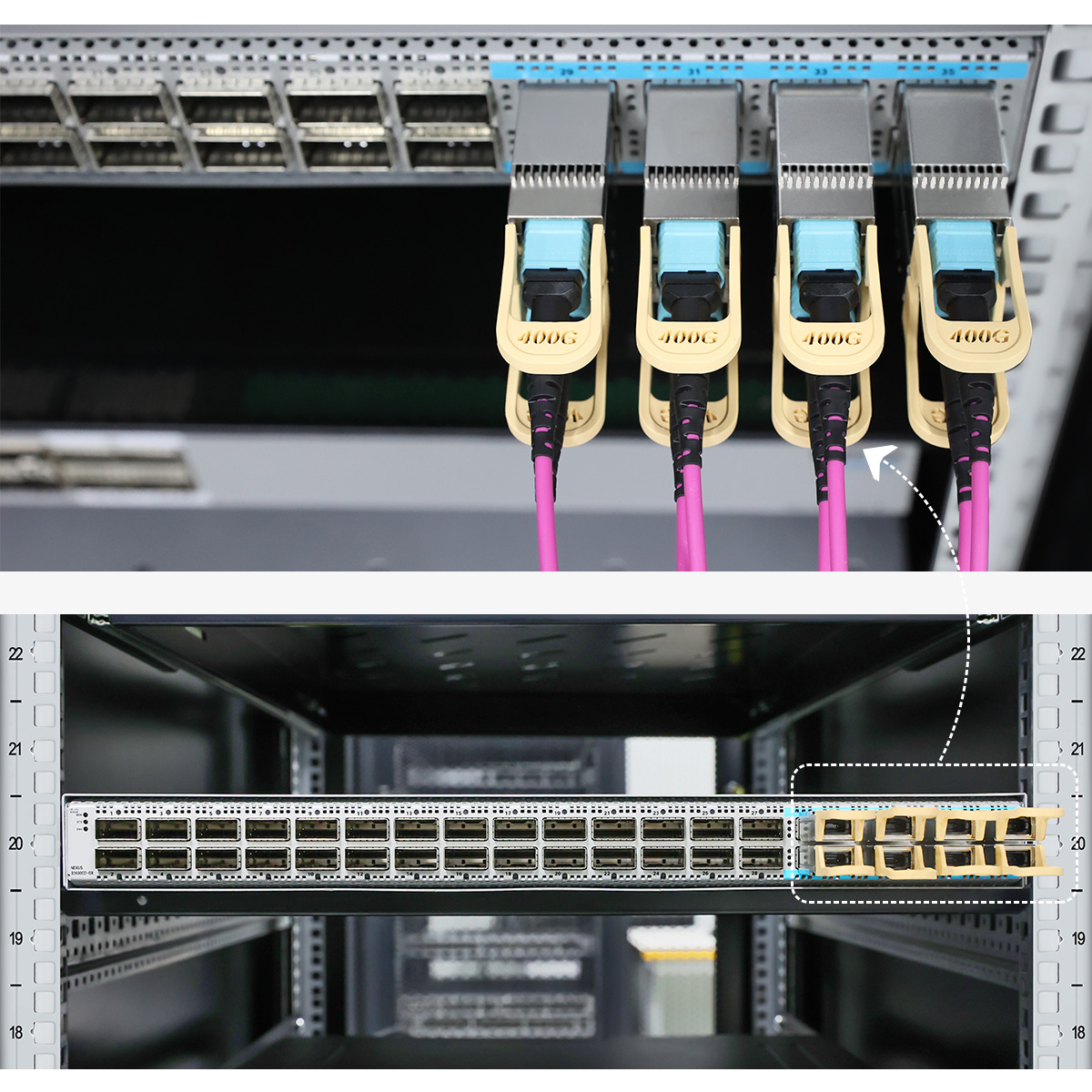 Cisco QDD-400G-SR8-S 互換 400G QSFP-DD SR8 モジュール - QSFPTEK