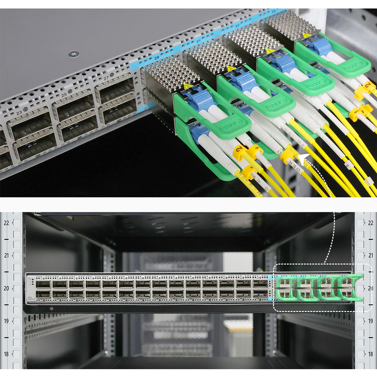 400G LR4 QDD-400G-LR4 QSFP-DDモジュール、Mellanox MMS1V90-WR互換1310nm 10km ...