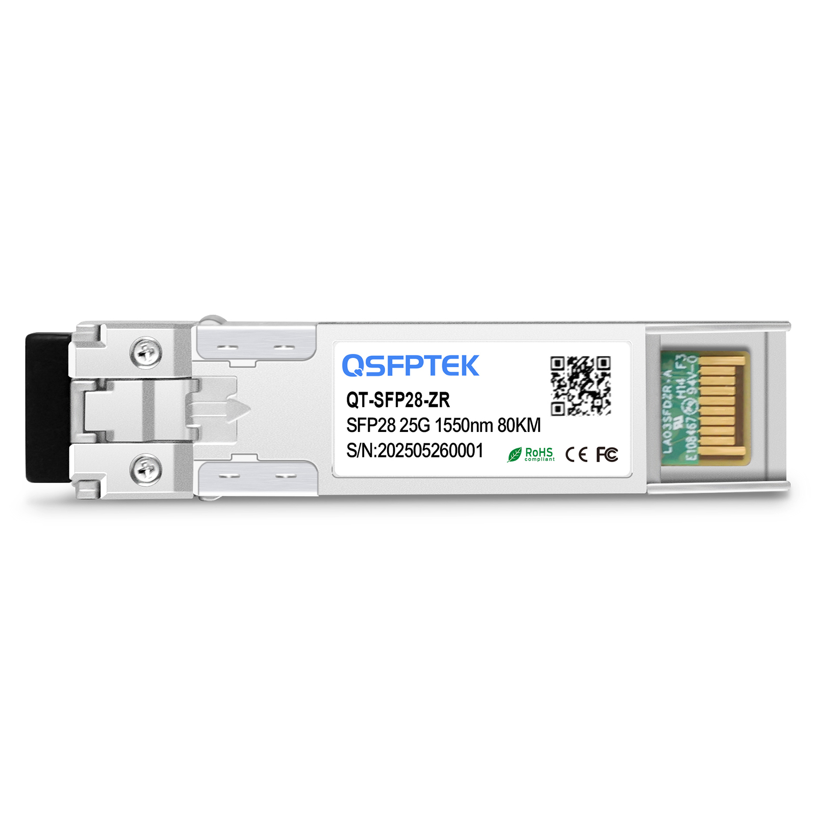 Juniper SFP-25G-ZR 25GBASE-ZR SFP28 Transceiver Module - QSFPTEK